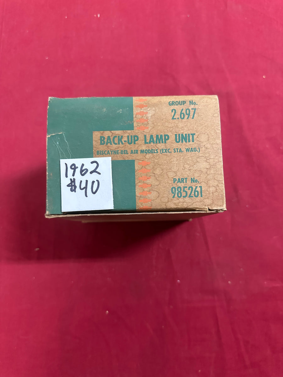 1962 CHEVROLET NOS BACK UP LAMP UNIT – Forbush Vintage Auto Parts