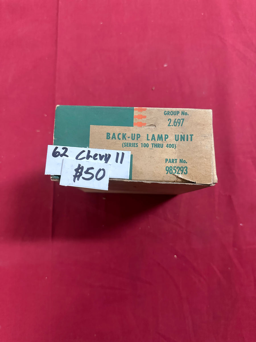 1962 CHEVROLET NOS CHEVY TWO BACK UP LAMP UNIT – Forbush Vintage Auto Parts