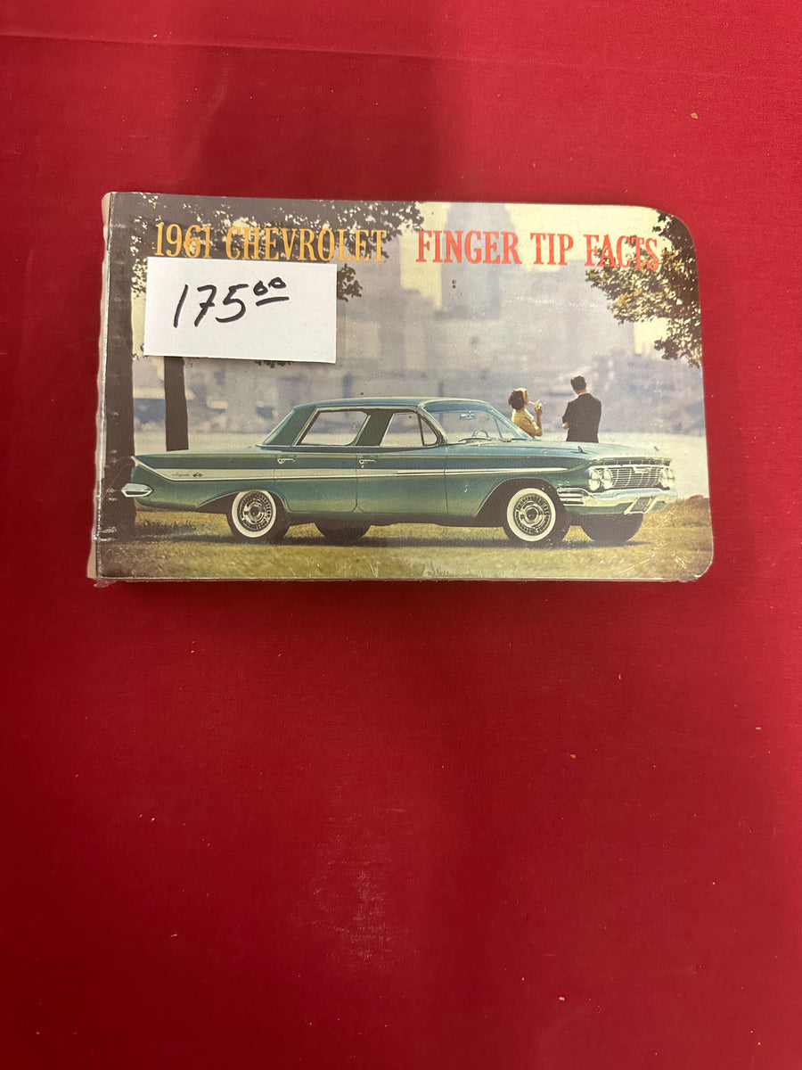 1961 CHEVROLET FINGERTIP FACTS BOOK – Forbush Vintage Auto Parts