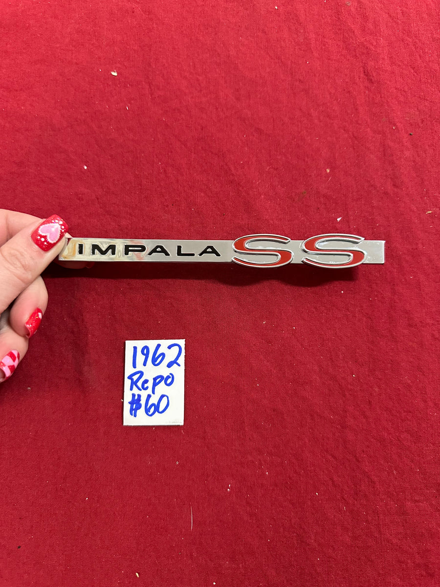 1962 CHEVROLET REPO IMPALA SS EMBLEM – Forbush Vintage Auto Parts