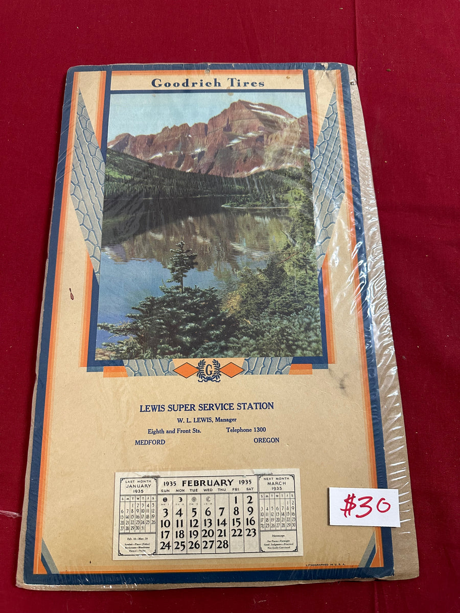 GOODRICH TIRES CALENDAR – Forbush Vintage Auto Parts