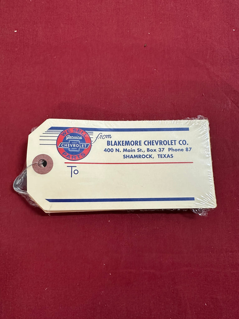 CHEVROLET DEALERSHIP IDENTIFICATION TAGS SET OF 5 – Forbush Vintage ...