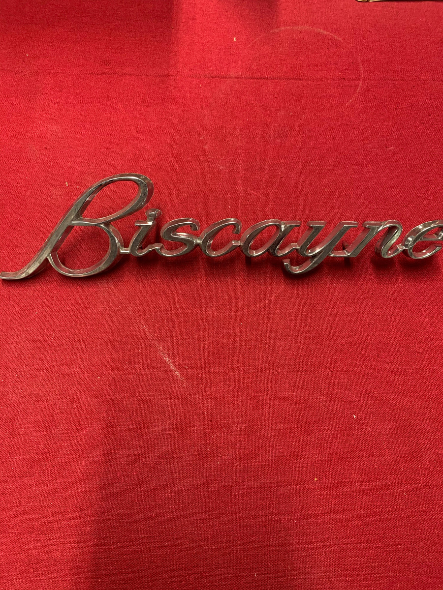 BISCAYNE EMBLEM – Forbush Vintage Auto Parts