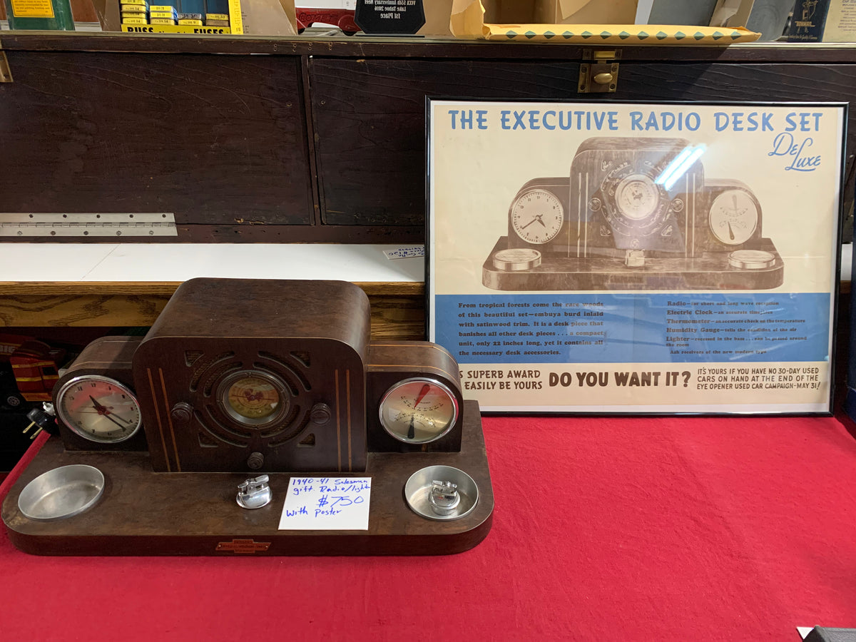 1940-41 CHEVROLET SALESMAN GIFT. RADIO WITH LIGHTER. ALSO COMES WITH P ...