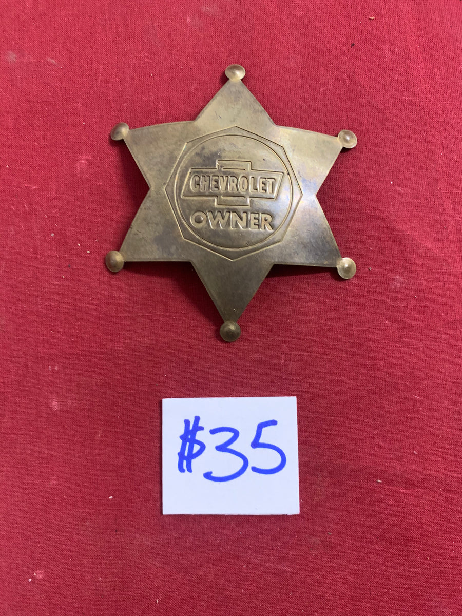 CHEVROLET OWNER BADGE – Forbush Vintage Auto Parts