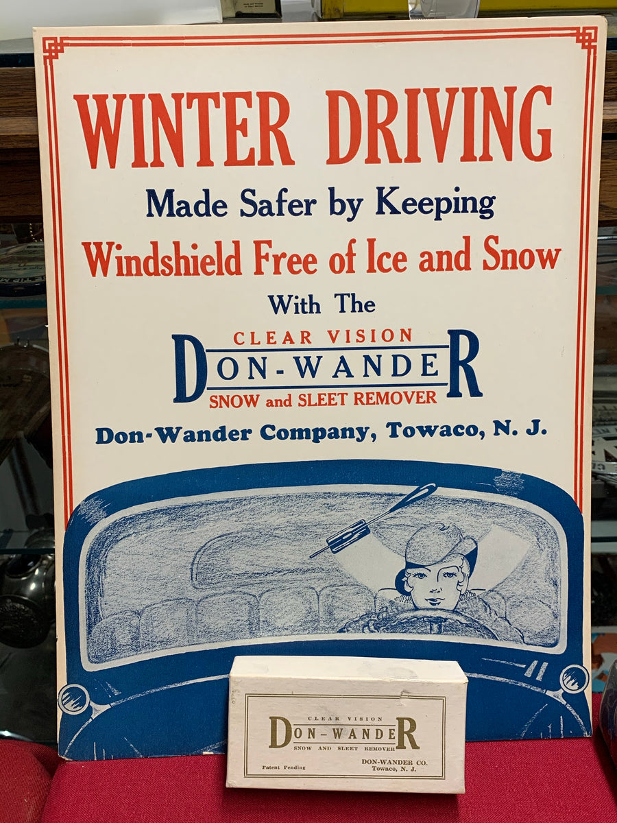 WINDSHIELD WASHER SAFETY DISPLAY BOARD AND BOX – Forbush Vintage Auto Parts